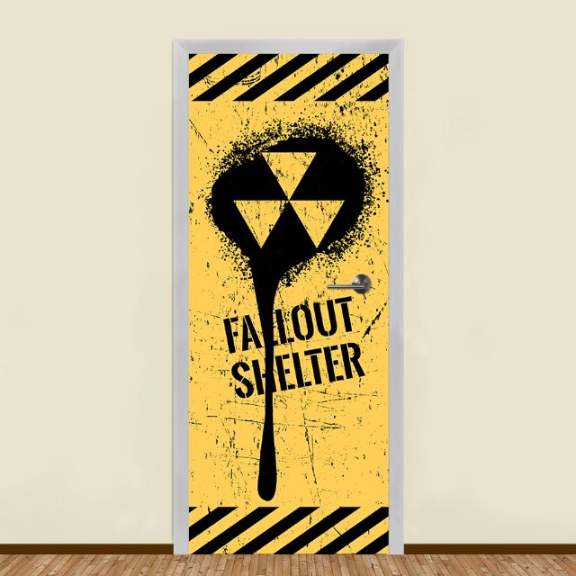 Fallout Shelter Residential Door Art Bomb Shelter Sticker Design ...