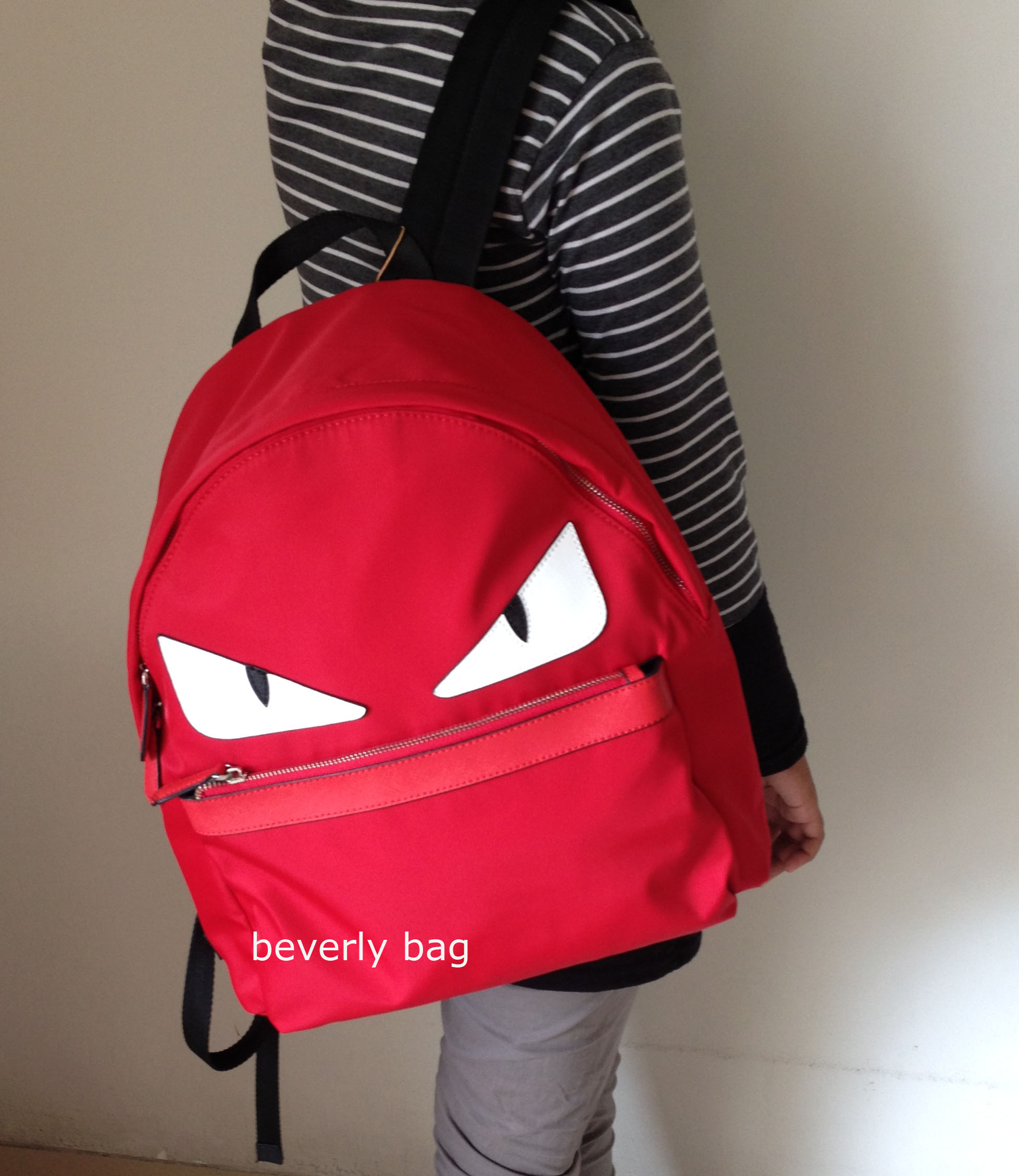 jual tas bag Fendi Backpack ORI LEATHER MIRROR - red, Olshop Fashion ...