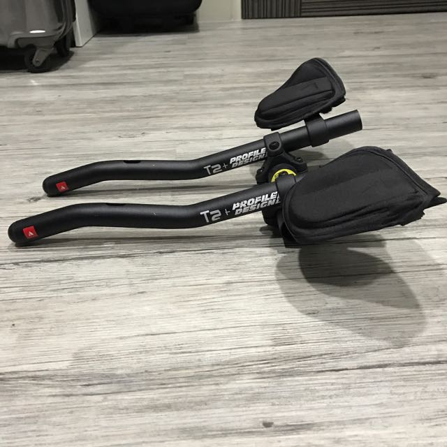 Profile Design T2+ Clip-on Aerobar for Road Bike, Sports Equipment ...