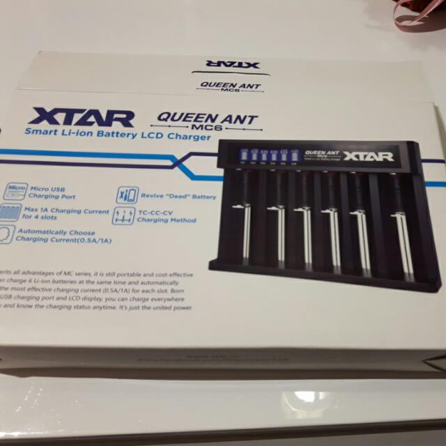 Smart Lithium Ion Battery Charger XTAR Queen Ant MC6, Mobile Phones ...