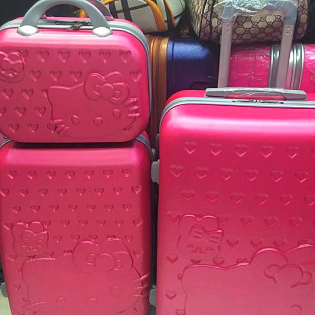 Hello Kitty Luggage Set, Hobbies & Toys, Travel, Luggage on Carousell