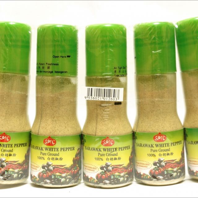 SPIC Sarawak 100% Pure Ground White Pepper, Food & Drinks, Spice ...