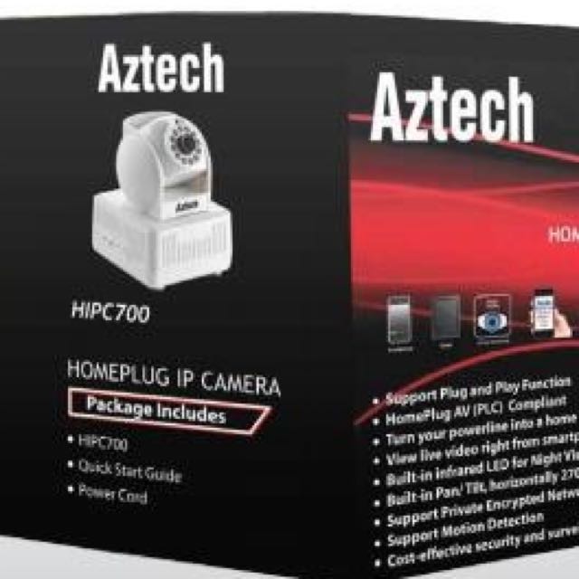 Aztech HIPC700 Home Plug Ip Camera 500 Mbps, Computers & Tech, Parts ...