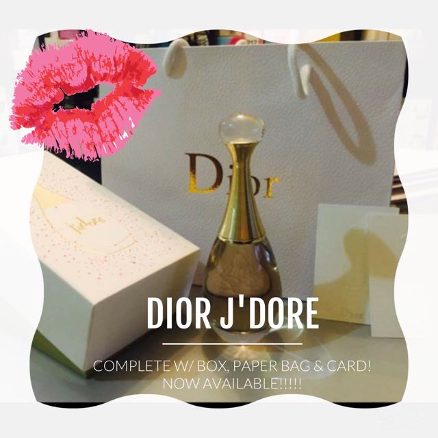 Dior J'dore, Beauty & Personal Care, Fragrance & Deodorants on Carousell