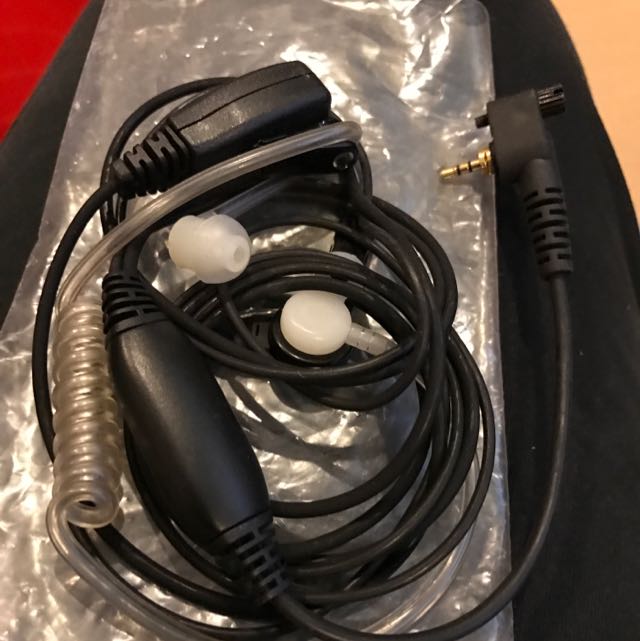 Sepura Tetra Earphone Spy Government Agent Earpiece Acoustic Tube ...