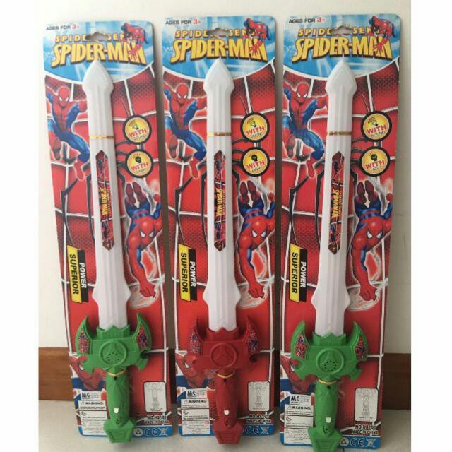 🛍[SALE] Spiderman LED mask & Sword Set, Hobbies & Toys, Toys & Games on ...