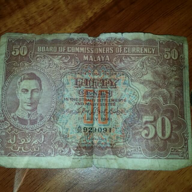 Very Old Note From 1941 , Hobbies & Toys, Memorabilia & Collectibles ...