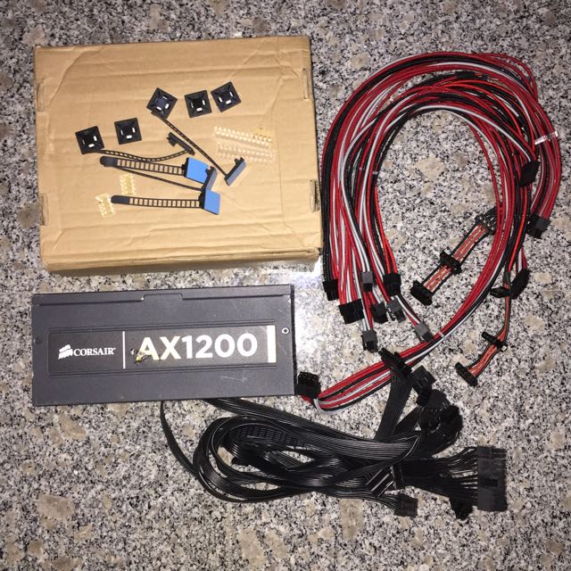 Ax1200 Corsair Psu With Custom Modded Cable, Computers & Tech, Parts ...