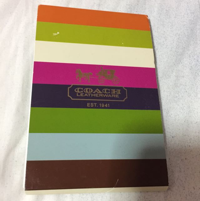 Coach Notes Pad, Women's Fashion, Bags & Wallets, Purses & Pouches on ...