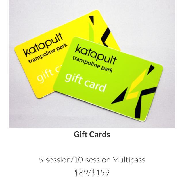 Katapult Trampoline Park Gift Card for 5 sessions, Tickets & Vouchers ...