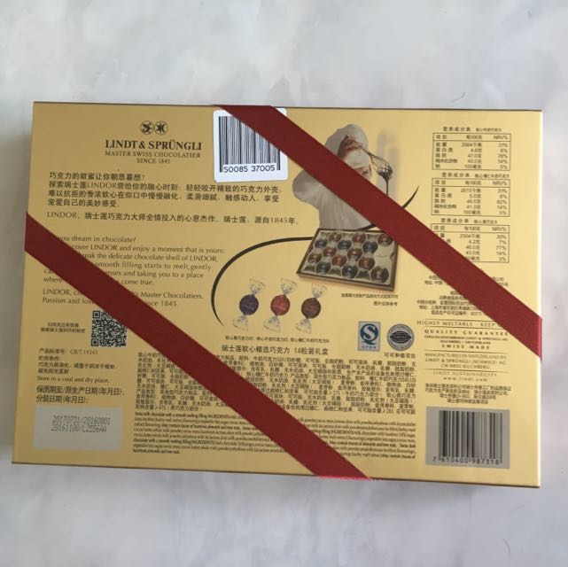 Lindor Box Of chocolate, Food & Drinks, Gift Baskets & Hampers on Carousell