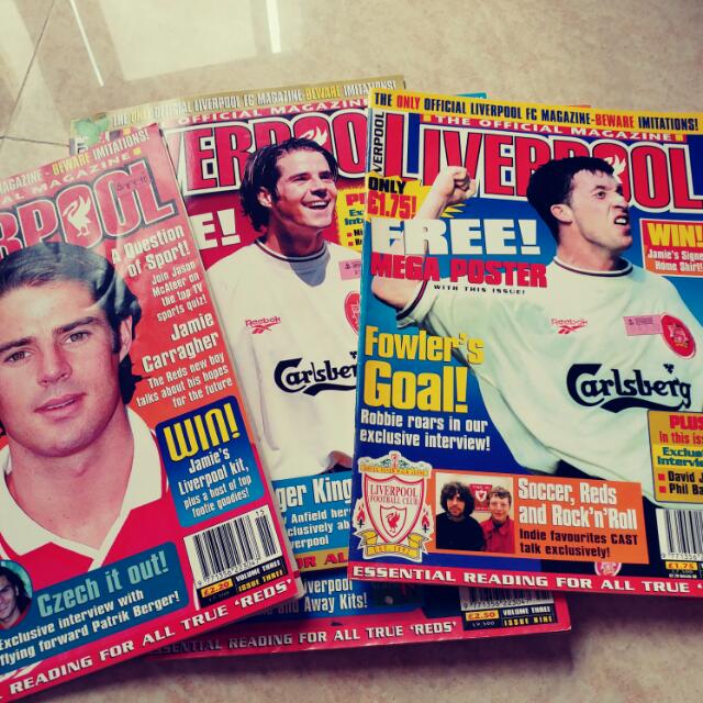 Liverpool Official Magazines 20 Years Old, Hobbies & Toys, Memorabilia ...