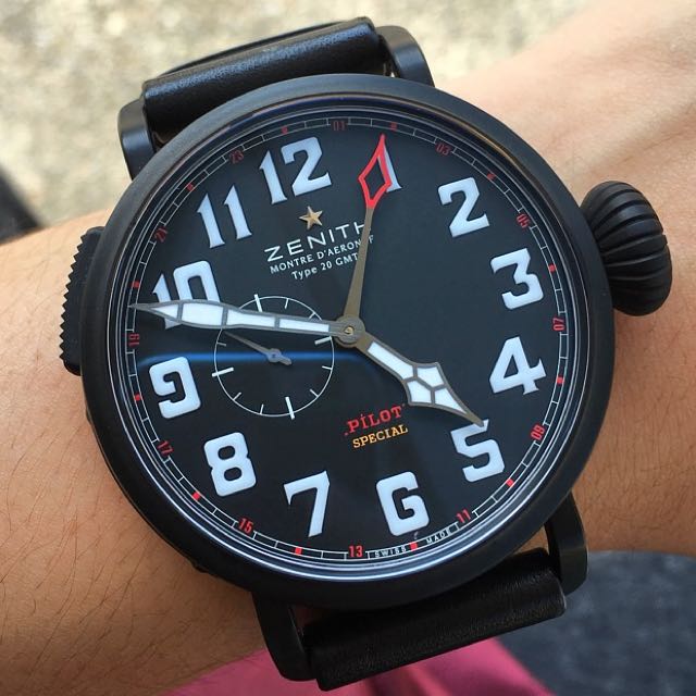 ((Sold))Zenith Type 20 Red Baron Gmt Titanium, Mobile Phones & Gadgets ...