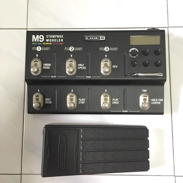 M9 Stompbox Modeler by Line 6 + Expression Pedal, Hobbies & Toys, Music ...