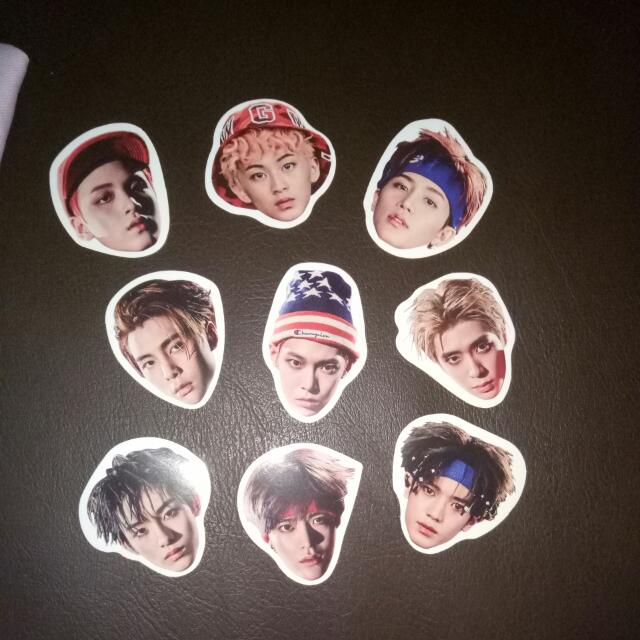 NCT 127 MEMBER HEAD STICKER FROM LIMITLESS ALBUM, Entertainment, K-Wave ...