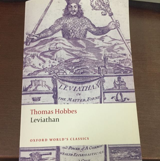 PS2258 Textbook- Thomas Hobbes- The Leviathan, Hobbies & Toys, Books ...