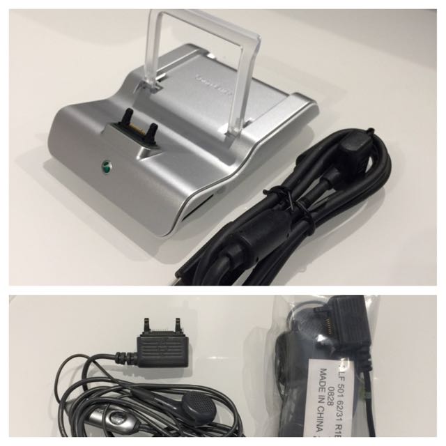 Sony Ericsson Docking Stand & Earphones Pack, 音響器材, 可攜式音響設備 - Carousell
