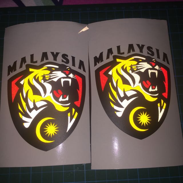 Sticker Harimau Malaya, Auto Accessories on Carousell