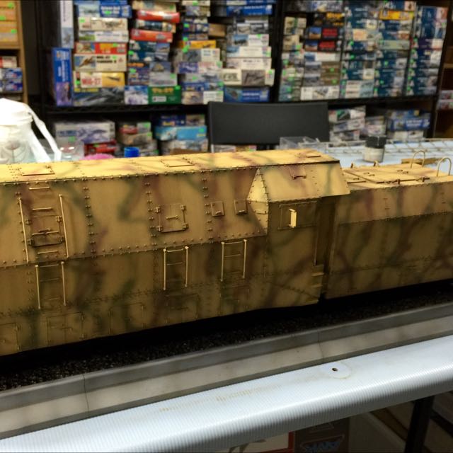 1/35 Custom Built Panzerlok BR 57 & Leopold Railway Gun Model, Hobbies ...