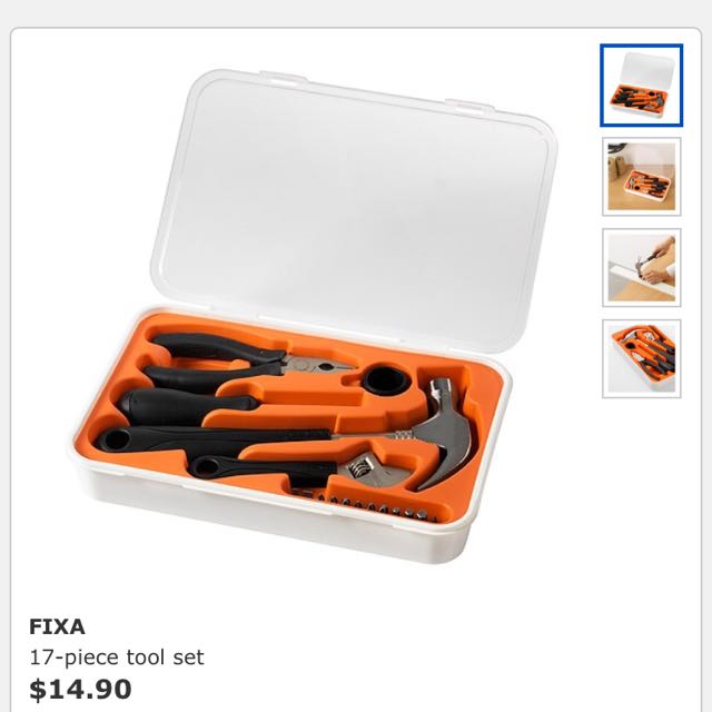 IKEA FIXA Tool Set (2 Boxes), Furniture & Home Living, Home Improvement ...