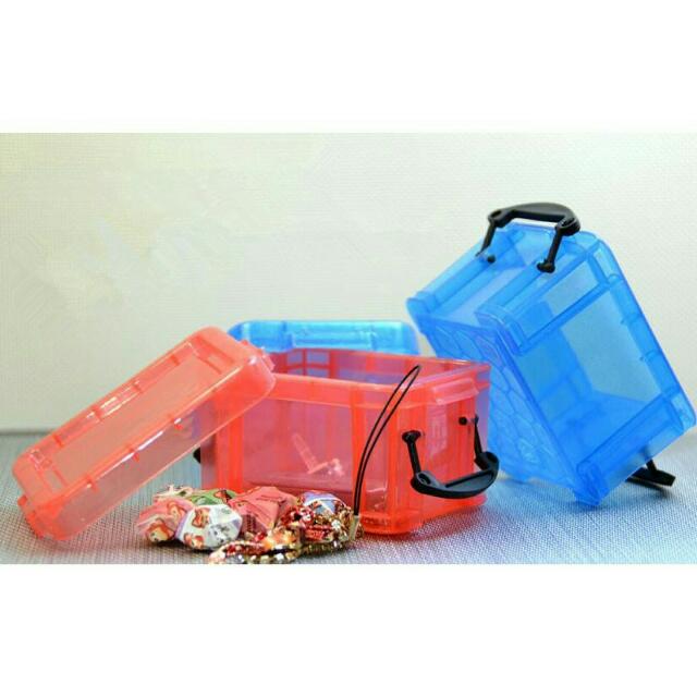 (INSTOCK) PPP Storage plastic box mini lock Jewelry Box type ...