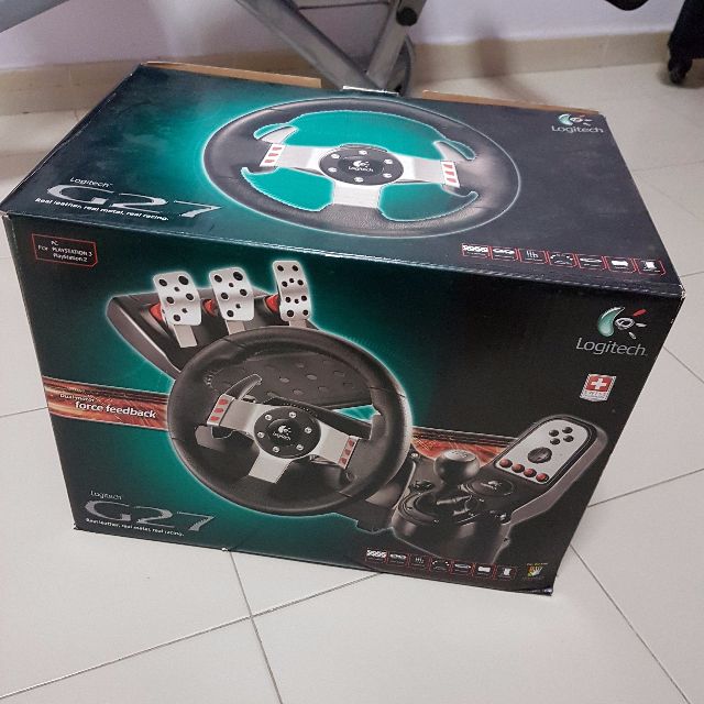 Logitech G27 Racing Wheel, Video Gaming, Gaming Accessories on Carousell