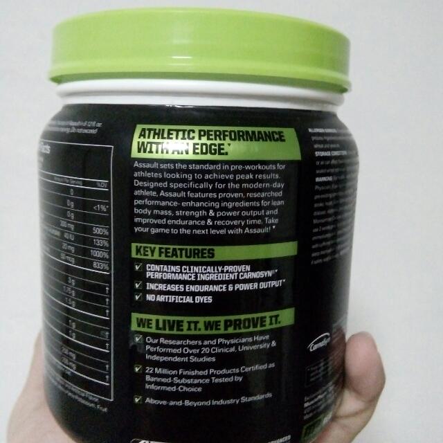 Muscle Pharm Assault Pre Workout, Everything Else on Carousell