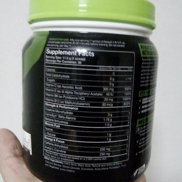 Muscle Pharm Assault Pre Workout, Everything Else on Carousell