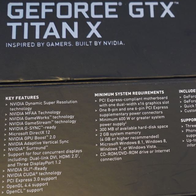 Nvidia GTX Titan X (12Gb) Maxwell, Computers & Tech, Parts ...
