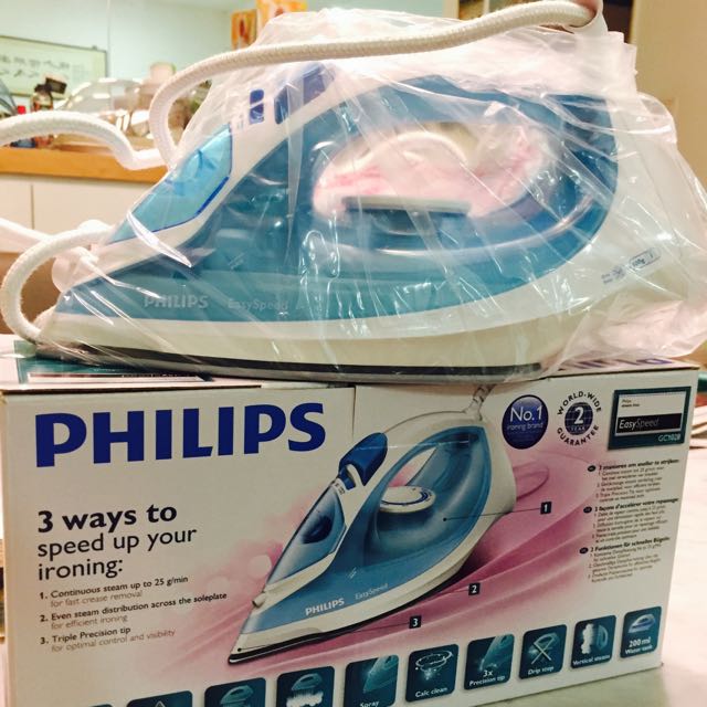 Philips Steam Iron (Easy Speed), TV & Home Appliances, Irons & Steamers ...