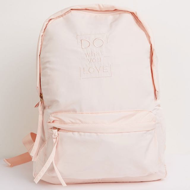 Authentic Bershka BSK Nylon Backpack, Women's Fashion, Bags & Wallets ...