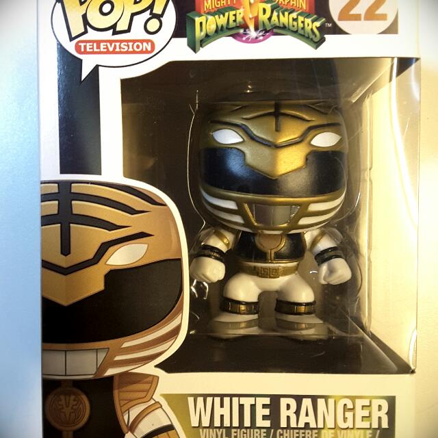 Funko POP Power Rangers White Vinyl Figure #22, Hobbies & Toys, Toys ...