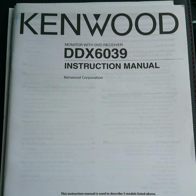 Kenwood DDX6039, Audio, Other Audio Equipment on Carousell