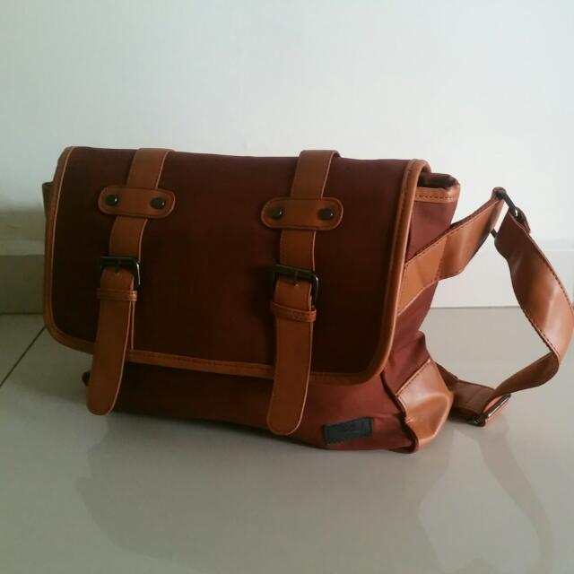 Three-box Sling Bag, Men's Fashion, Bags, Sling Bags on Carousell
