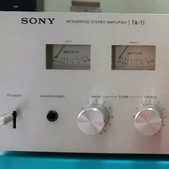 Vintage SONY Integrated Amplifier, TA-11, Audio, Other Audio Equipment ...