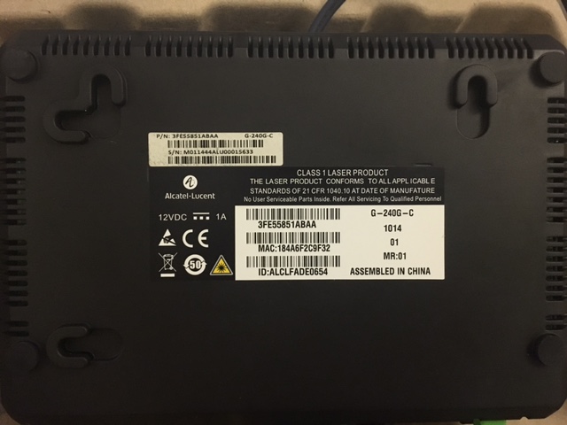 Aztech Dual Band Router And Singtel Fibre ONT (Optical Network Terminal ...