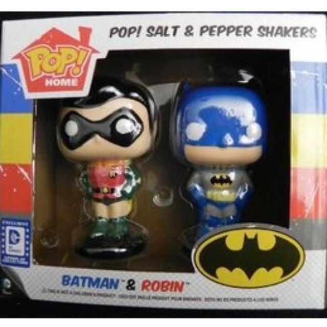 Funko POP DC Legacy Legion of Collectors Batman & Robin Salt & Pepper ...
