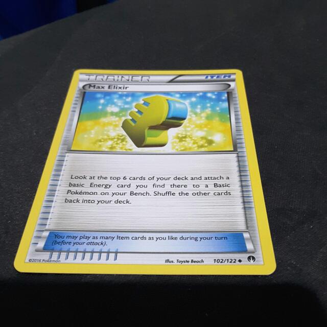 NEW - Pokemon TCG - Trainer Card - Max Elixir (BREAKpoint Series ...