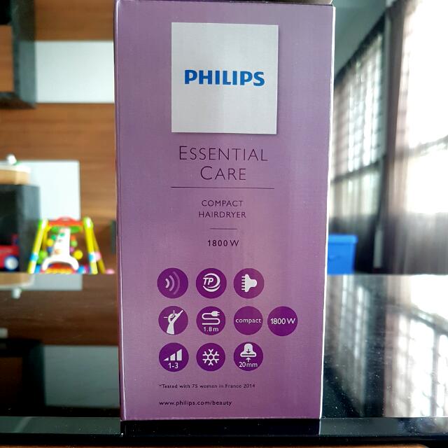 Philips Essential Care Compact Hairdryer, Beauty & Personal Care, Hair ...