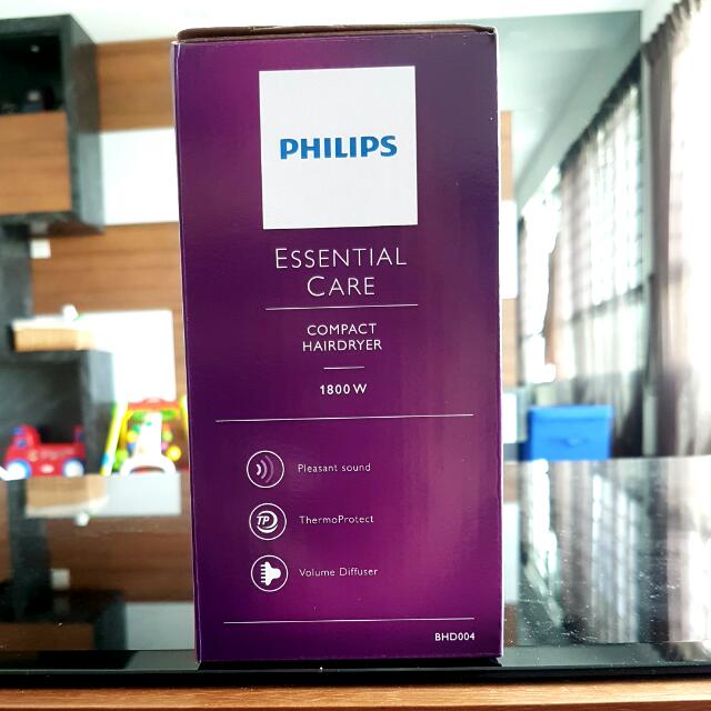 Philips Essential Care Compact Hairdryer, Beauty & Personal Care, Hair ...