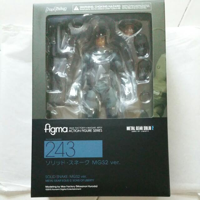 Free Delivery Figma 243 Max Factory Solid Snake MGS2 Ver. Metal Gear Solid 2 Sons Of Liberty ...