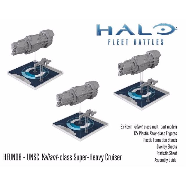 Halo Fleet Battles UNSC Valiant class Super-heavy Cruiser, Hobbies ...