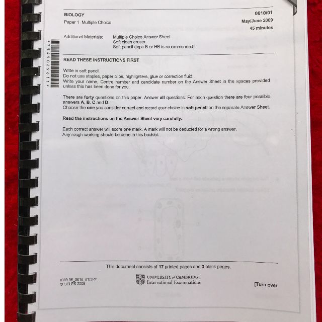 Igcse Biology Past Papers