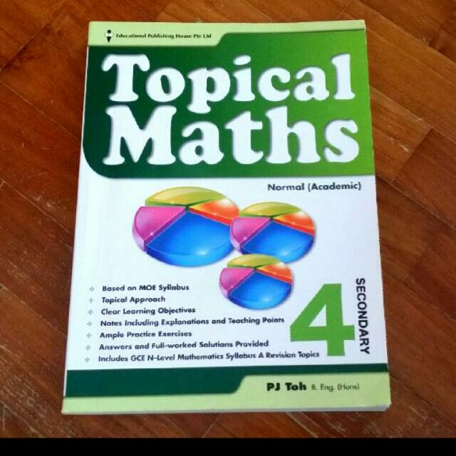 Topical Maths For Secondary 4 Normal Academic, Hobbies & Toys, Books & Magazines, Textbooks on ...