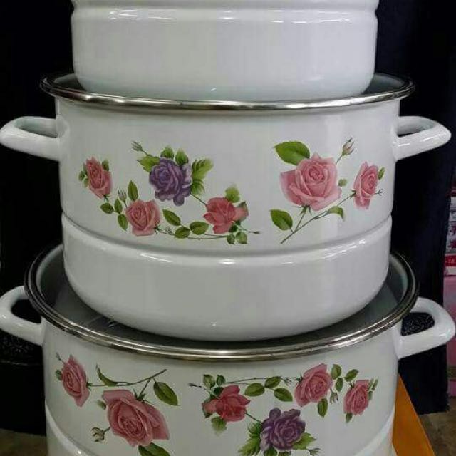 PENGUKUS ENAMEL BESAR 2 IN 1, Furniture & Home Living, Kitchenware ...