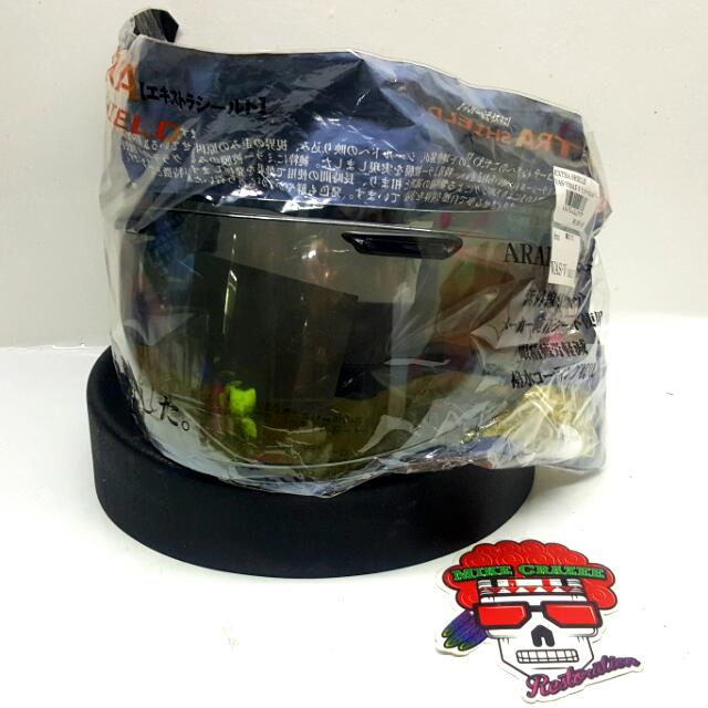 Arai Rx7x Shield Semi Smoke Silver, Car Accessories on Carousell