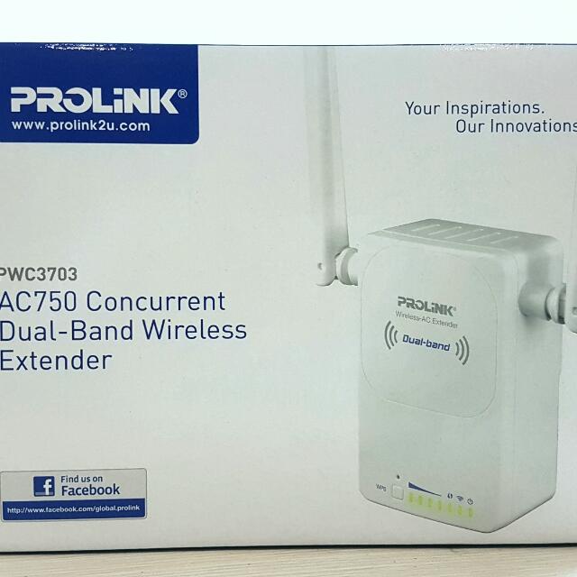 Prolink Ac Concurrent Dual Band Wireless Extender Computers Tech Parts Accessories