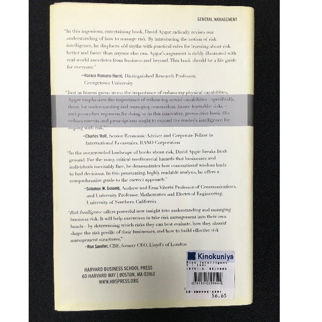 Risk Intelligence by David Apgar, Hobbies & Toys, Books & Magazines ...