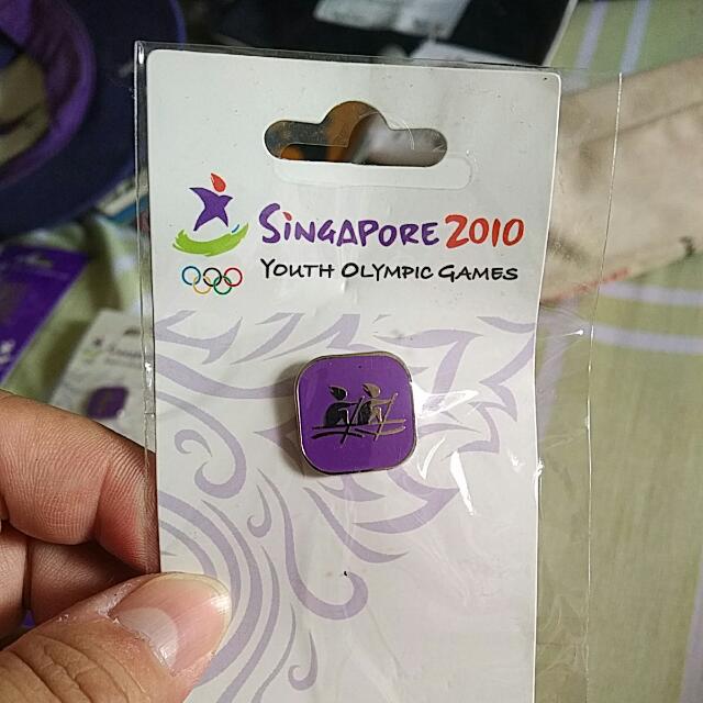 Singapore Youth Olympic Games Pin (Rowing), Hobbies & Toys, Memorabilia ...
