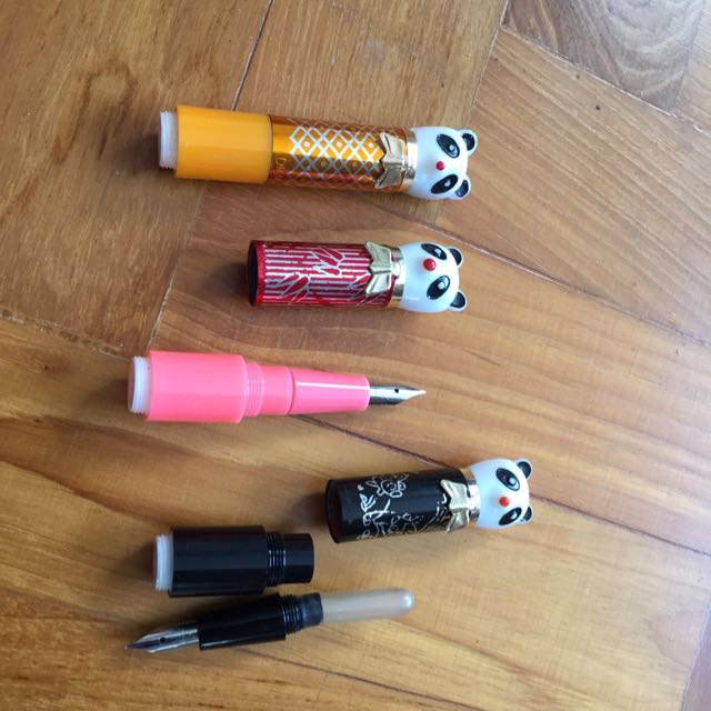 Vintage Panda Bear Fountain Pen And Pen For Children, Hobbies & Toys ...